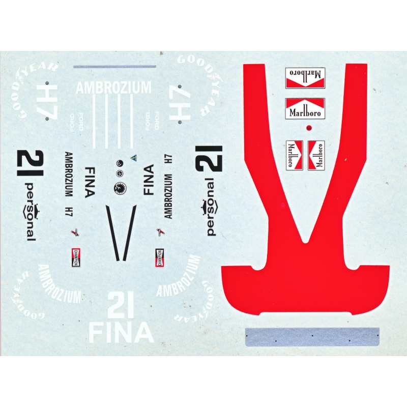 Decals Williams Fina FW04 by CP Models Ref CP058 buy it on JFPKITS